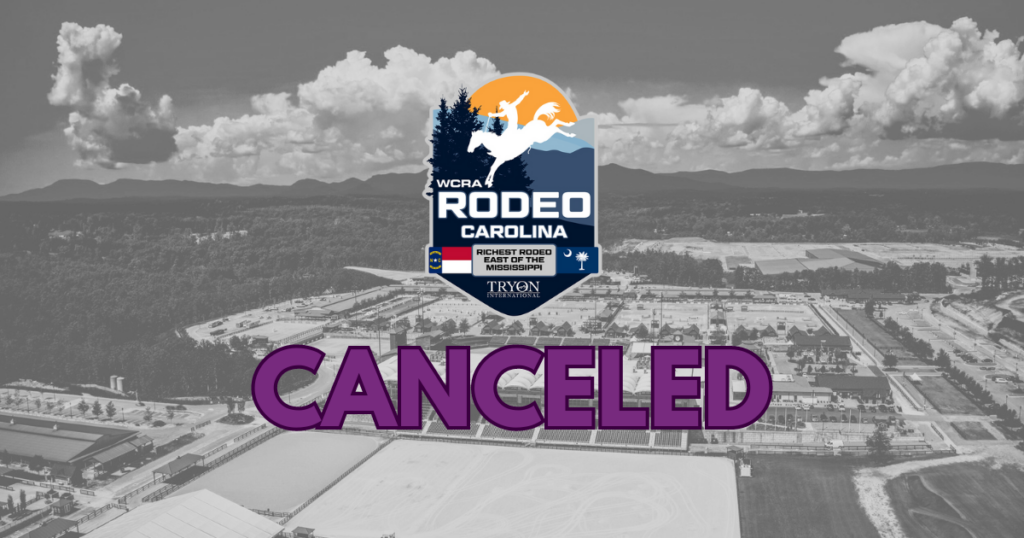 WCRA Rodeo Carolina 2024 Canceled Due to Hurricane Helene