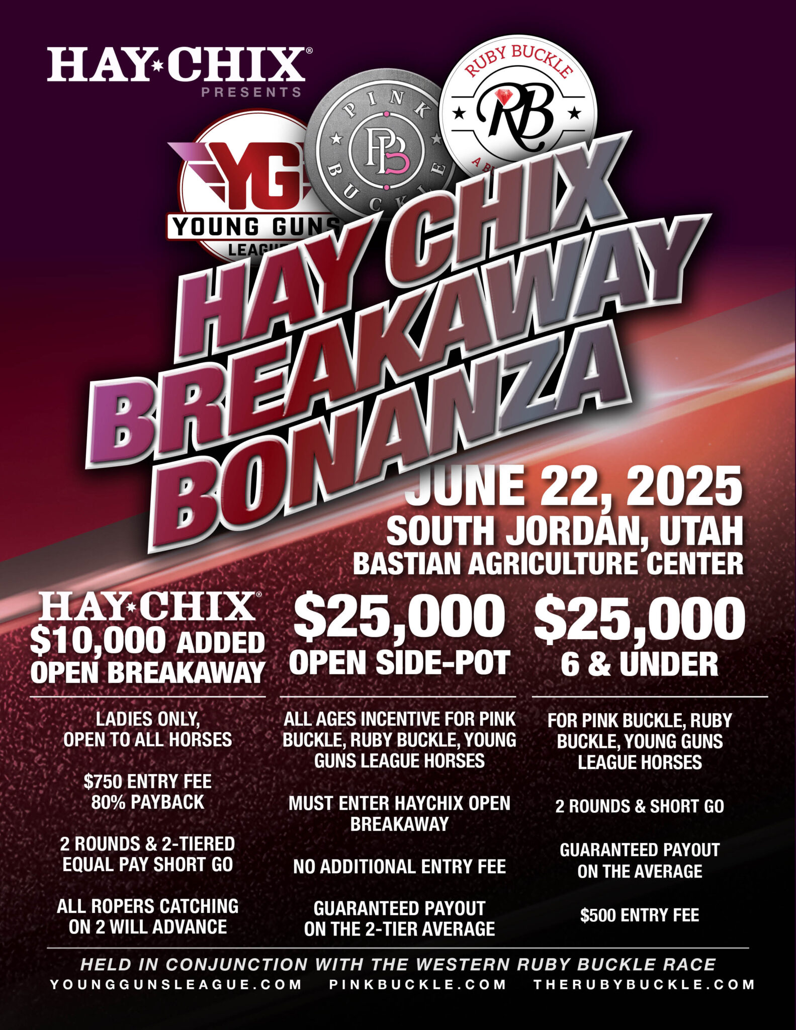 Ruby Buckle Breakaway is Set for June 22 with $50K+ to Pay
