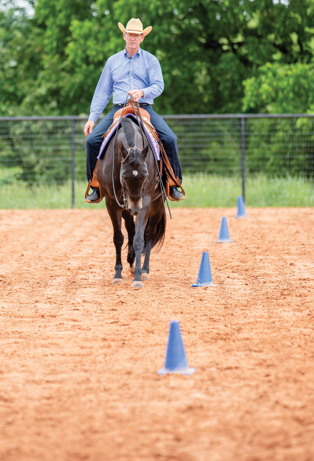 Use Poles to Help in Western Riding