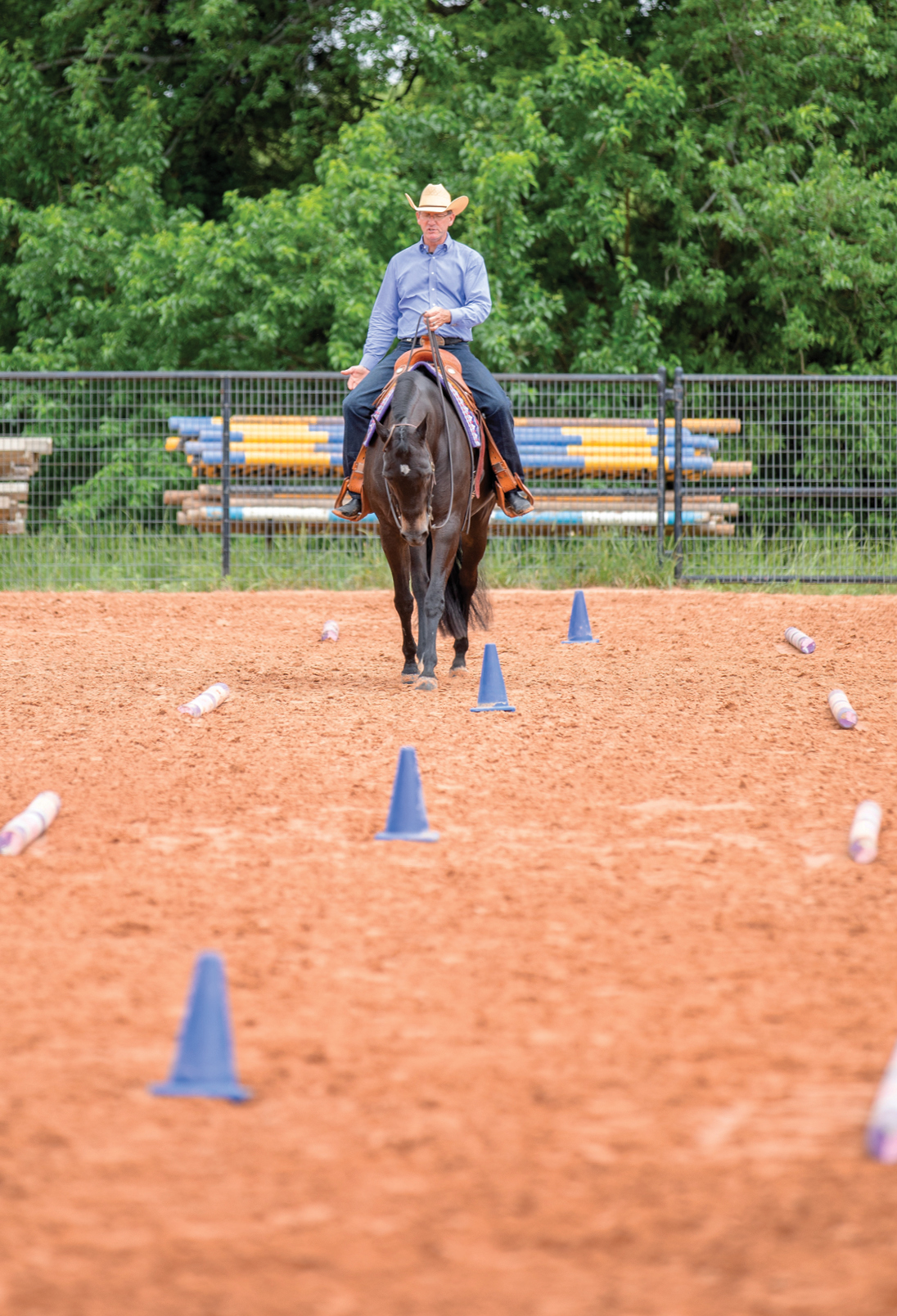 Use Poles to Help in Western Riding