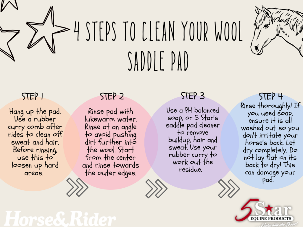 4 Simple Steps to Clean Your Saddle Pad - Horse&Rider