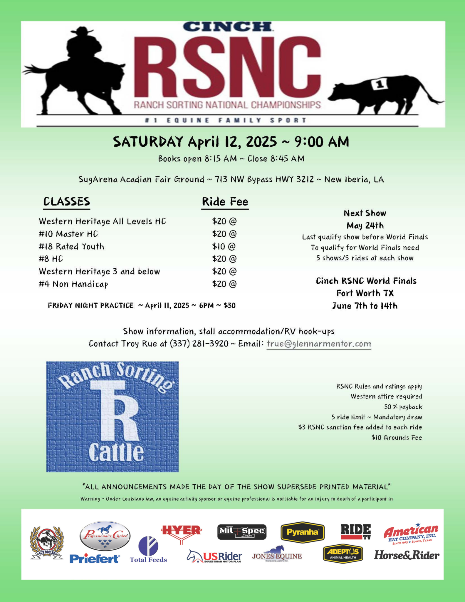 Ranch Sorting Events Near Me: April 2025