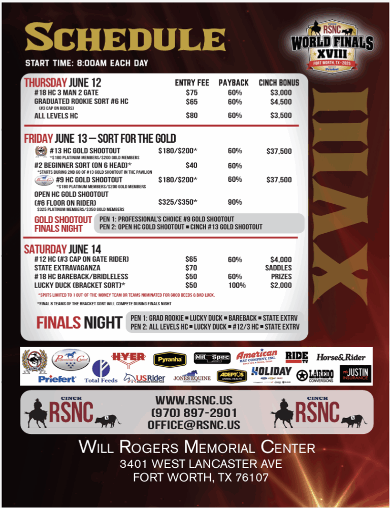 Inside Scoop: The 2025 Ranch Sorting World Finals Guide