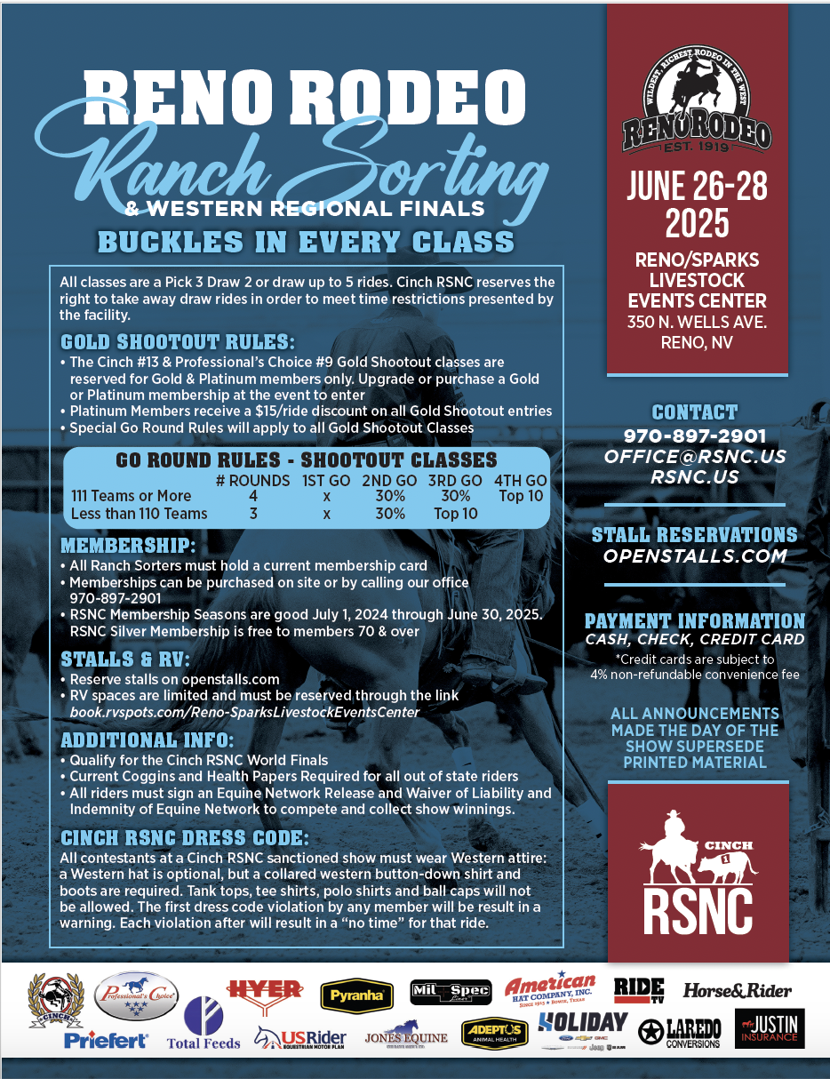 Ranch Sorting Events: June 2025 - Horse and Rider