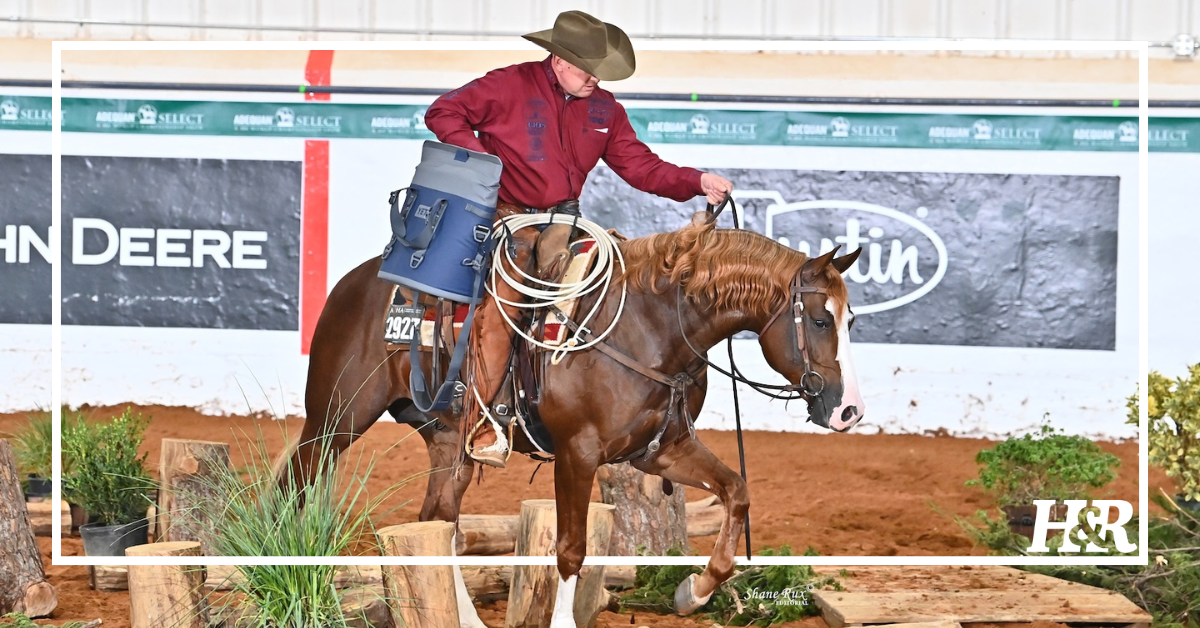Corey Cushing and Tuff Tobe Woody win the Ranch Horse Classic