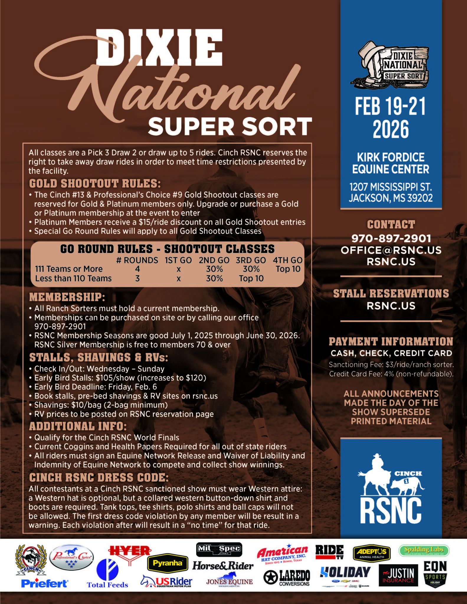 $10k in Payouts at the Dixie National Ranch Sorting