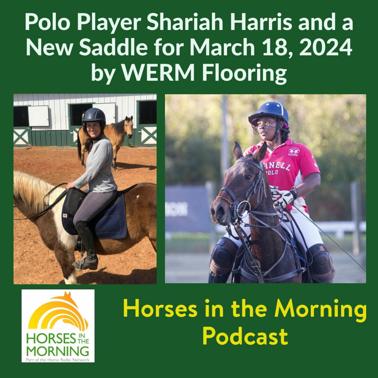 Polo Player Shariah Harris and a New Saddle for March 18, 2024 by WERM ...