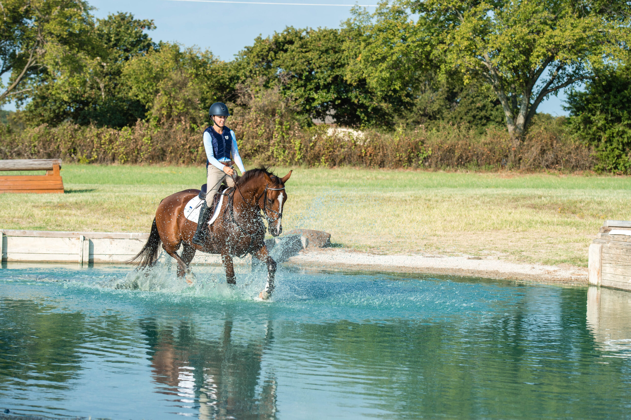 Eventing Cross Country Jumps Horse And Rider Takling The Cross Country