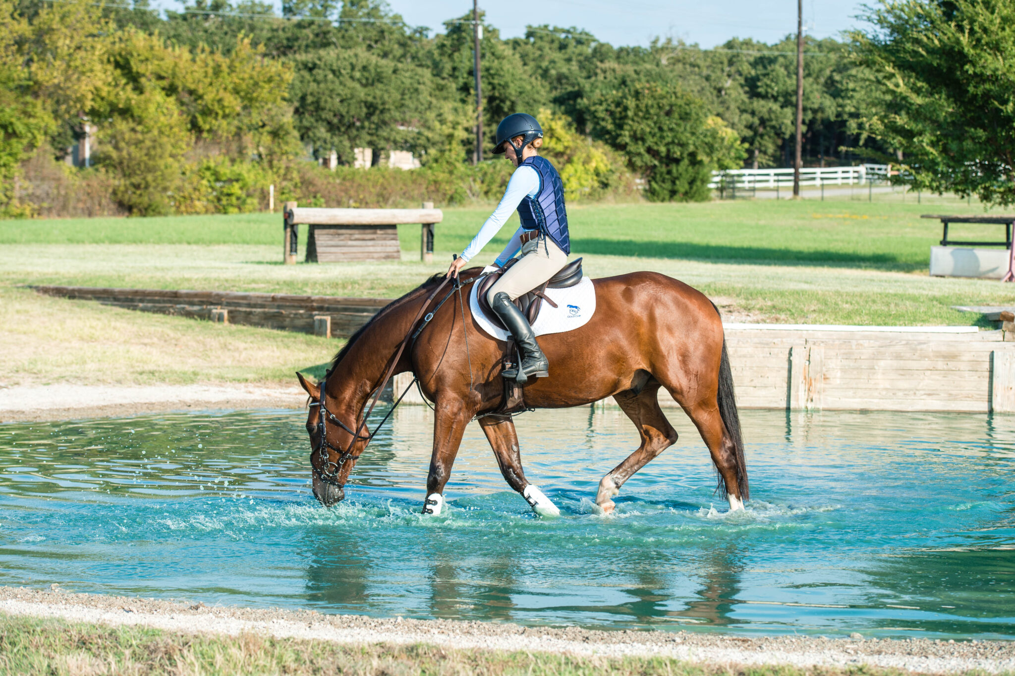 Confident Cross-Country Water Jumps