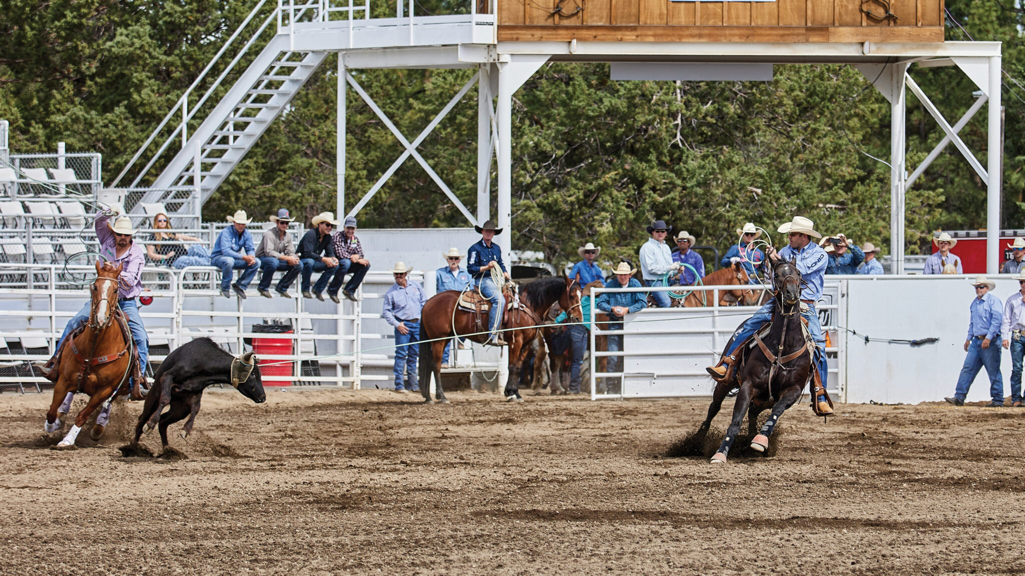 Rhen Richard and Jeremy Buhler Split the Win at Sisters Rodeo