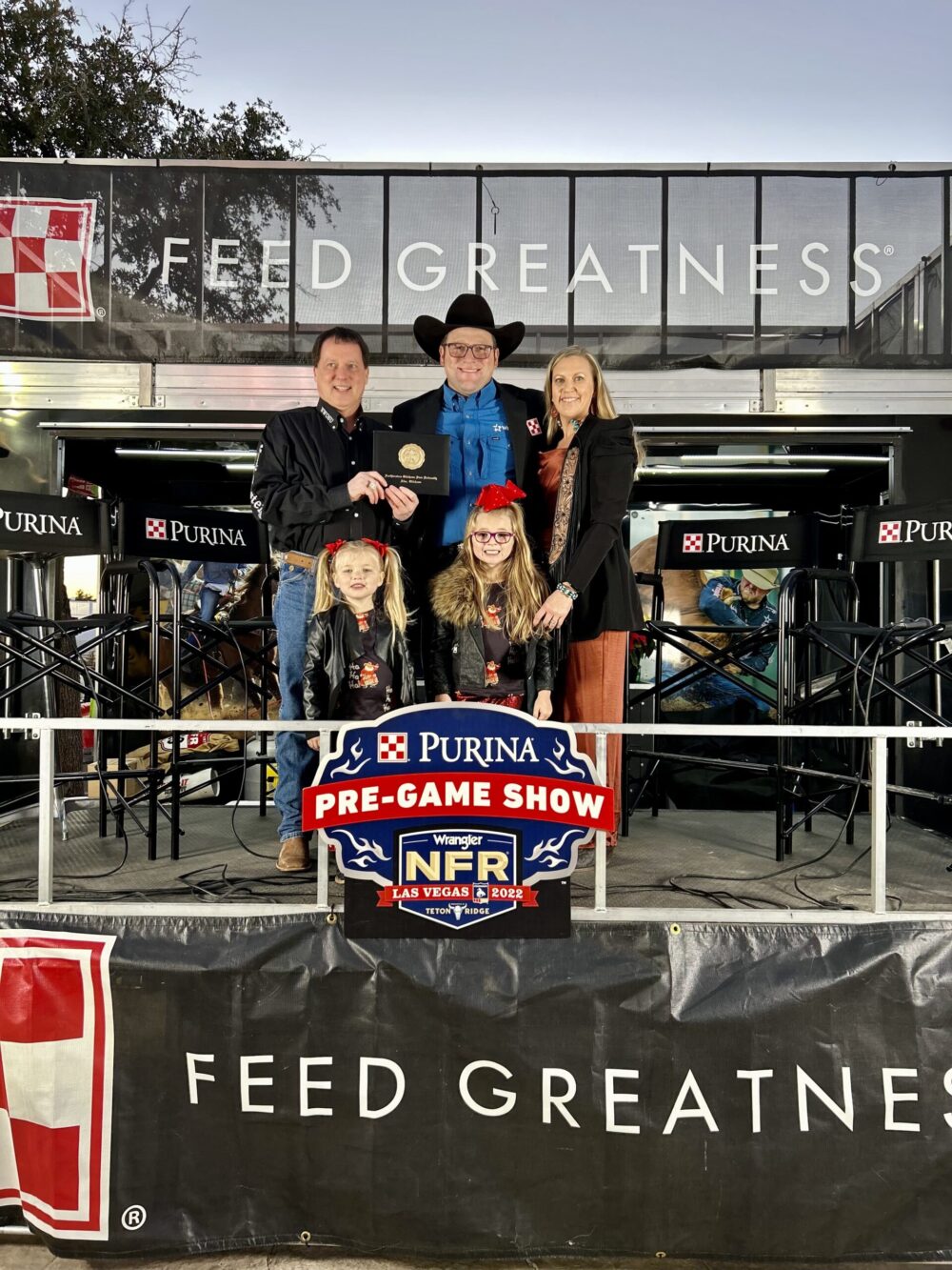 Coleman Proctor Awarded College Diploma at 2022 NFR