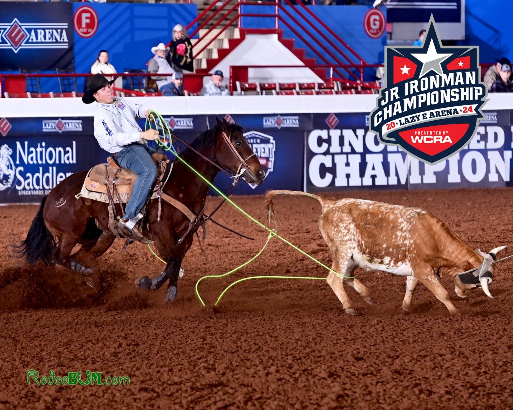 Ketch Kelton Leads Jr Ironman 2024 After Round 1 - The Team Roping Journal