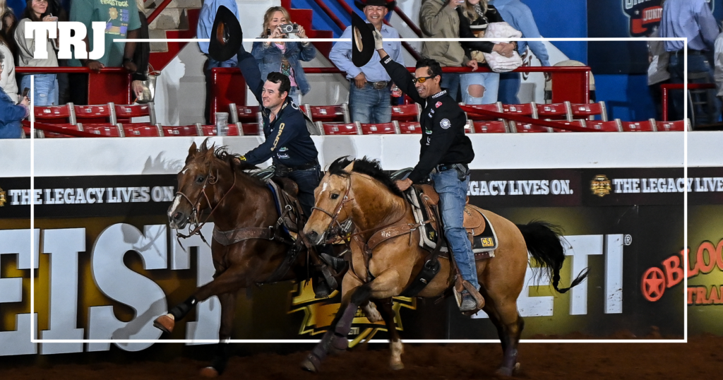 Kaleb Driggers and Junior Nogueira Win the BFI - The Team Roping Journal