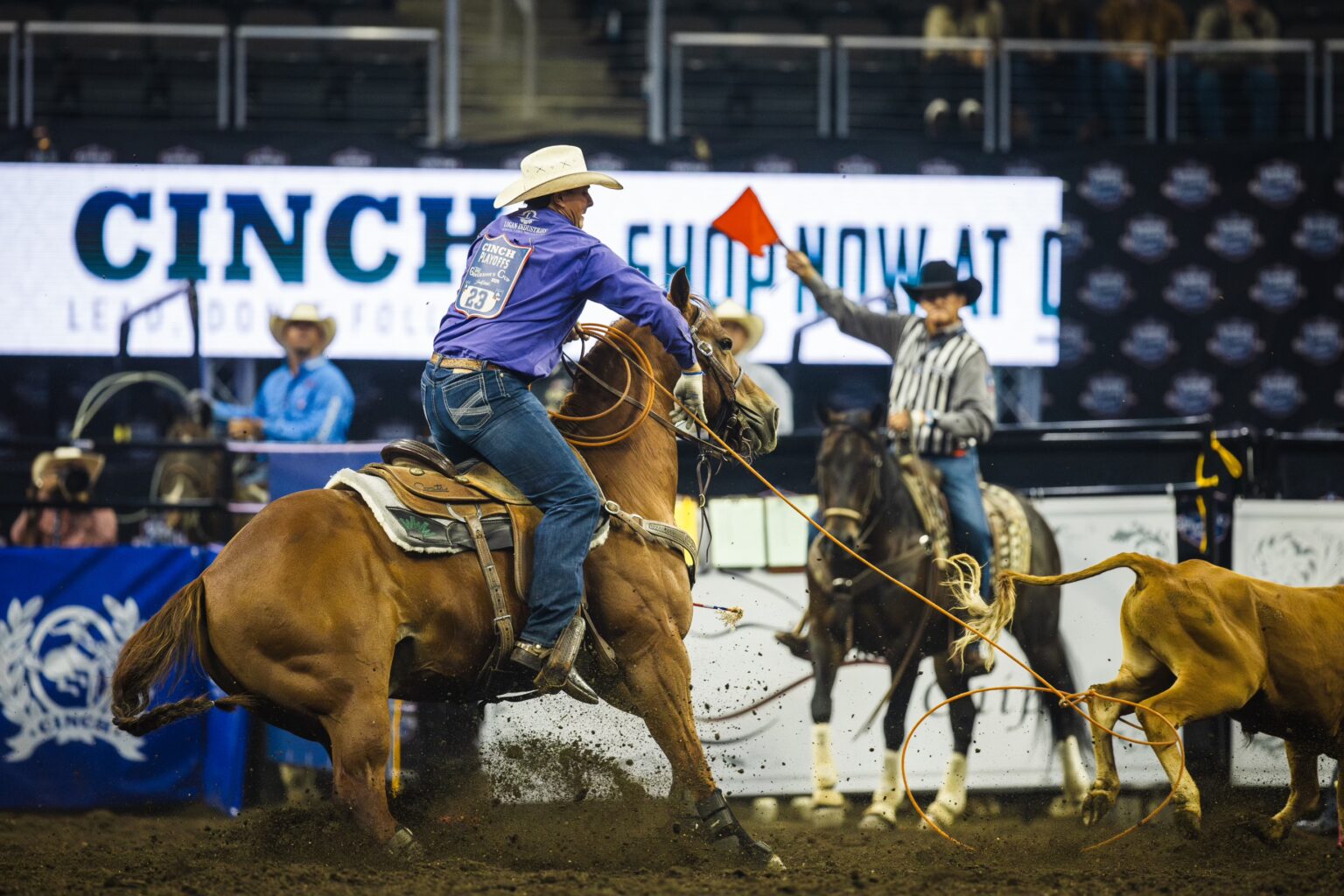 2024 Cinch Playoffs Governor's Cup Team Roping Results