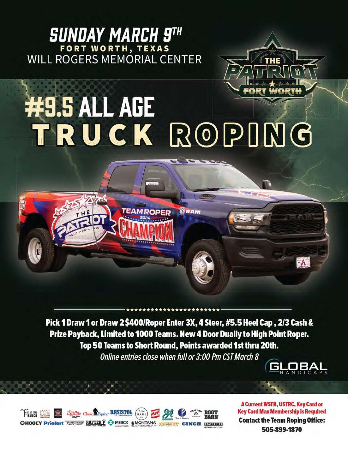 Team Roping Events - UPDATED January 2025