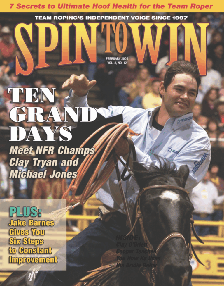 The Tryan Family Tradition - The Team Roping Journal