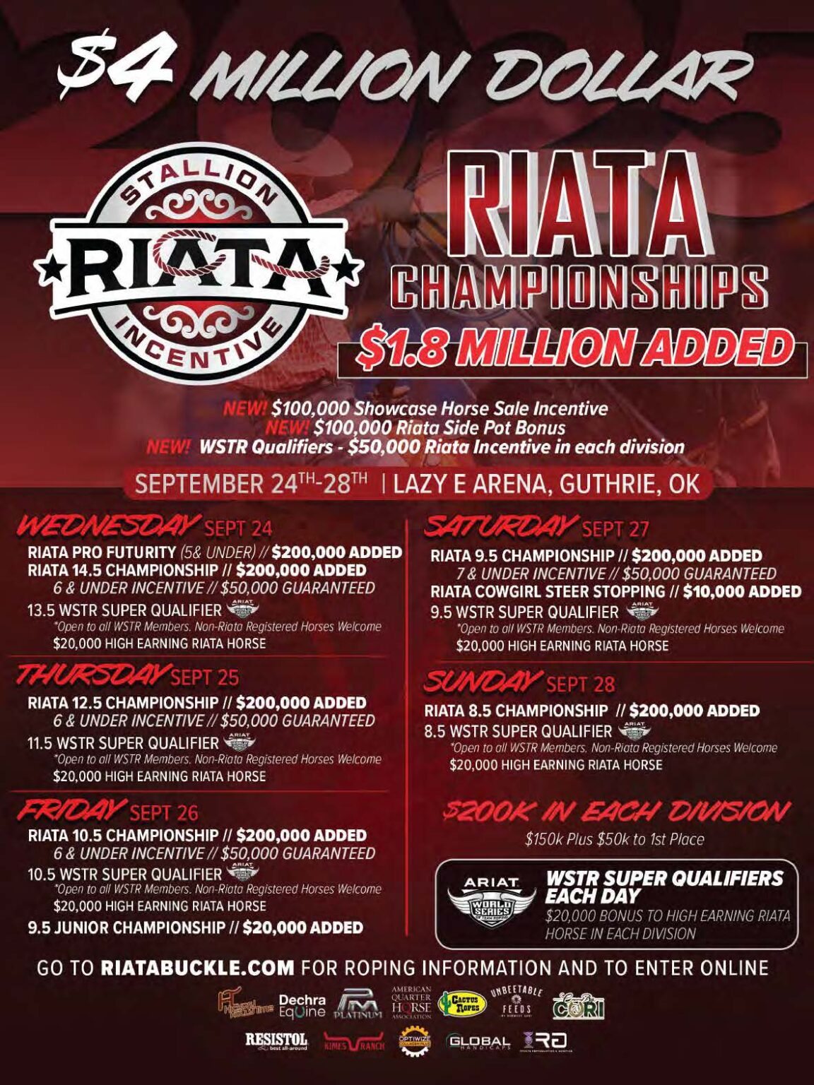 Team Roping Events – UPDATED September 2025