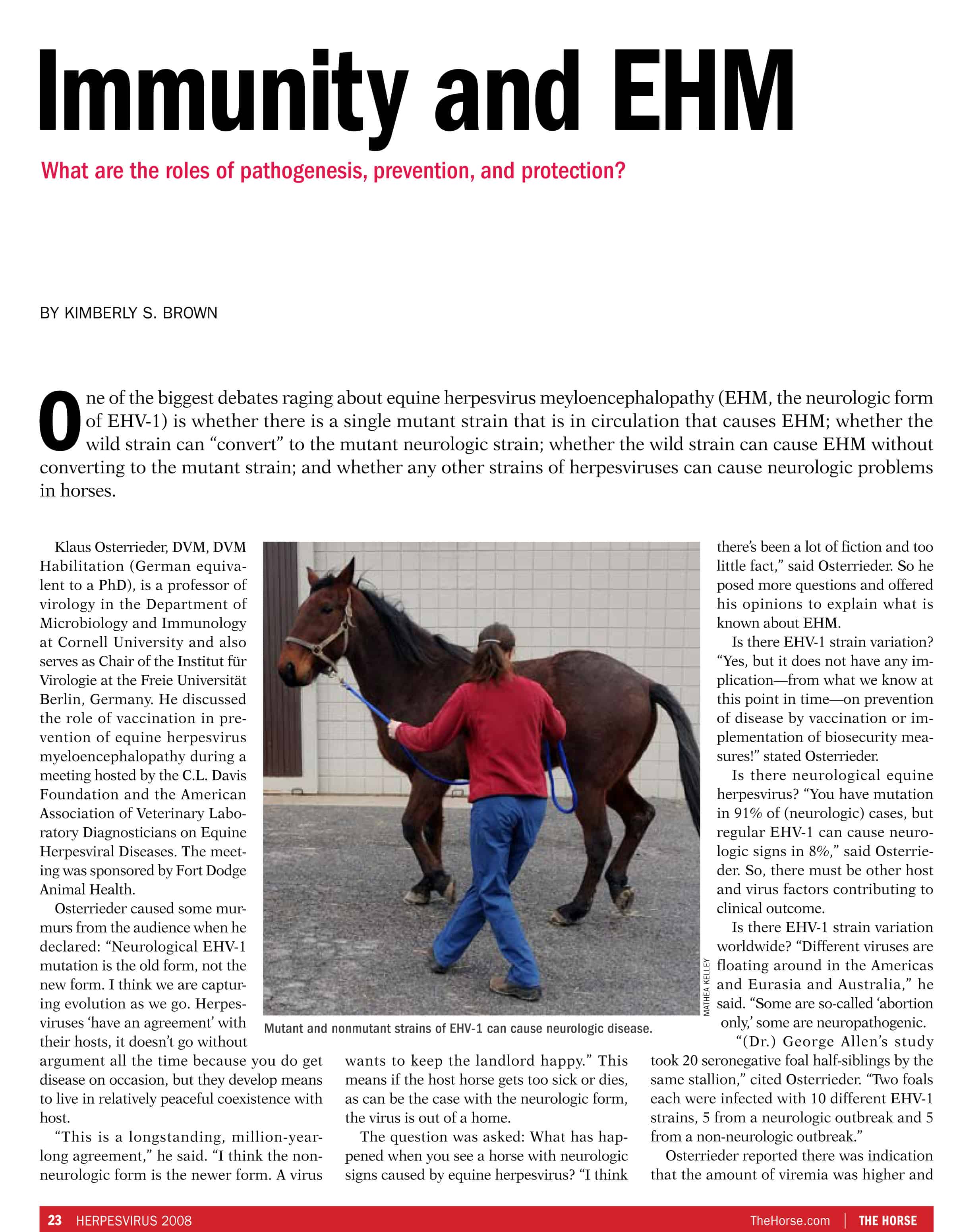 Equine Herpesvirus: Mutation and More Questions – The Horse