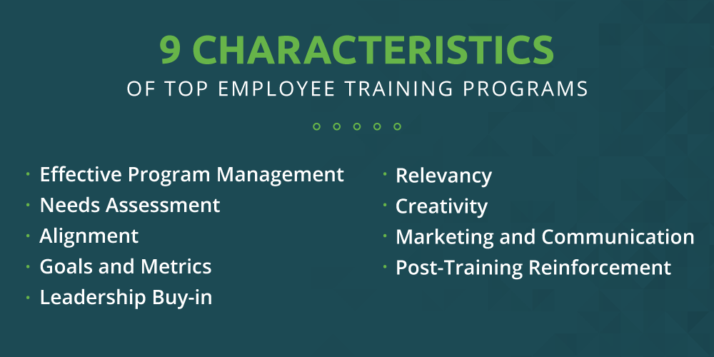 9 Characteristics Of Top Employee Training Programs