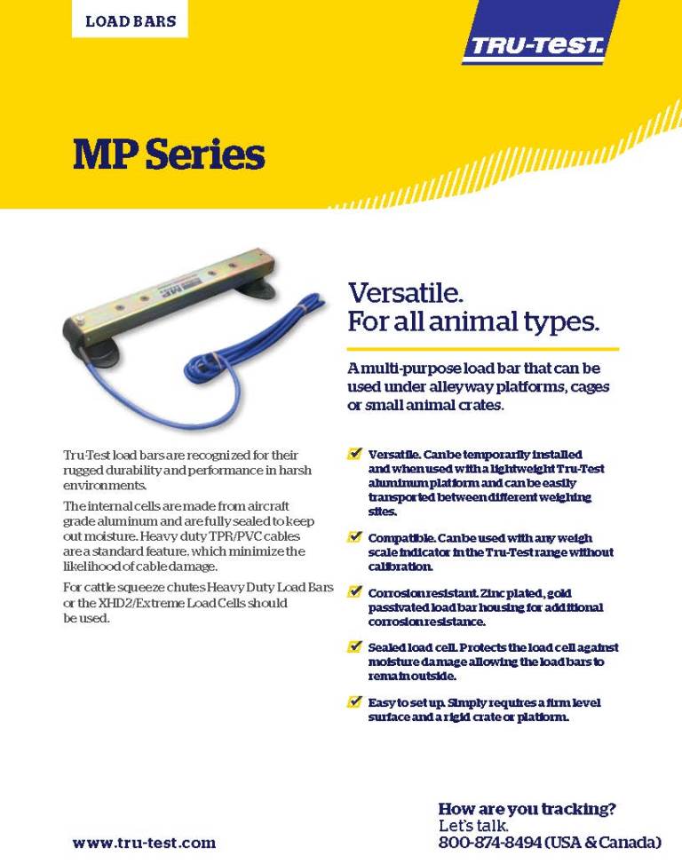Multipurpose MP800 Load Bars (from Tru-Test) - Ear Tag Central