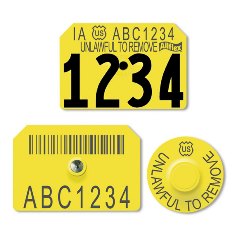 Official USDA Swine Premise Identification Number (PIN) Tags - Allflex ...