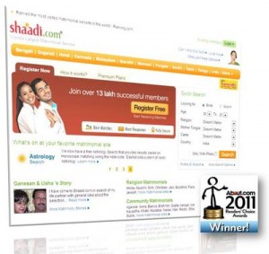 Shaadi.com Voted The Best Matrimonial Website - Shaadi Buzz