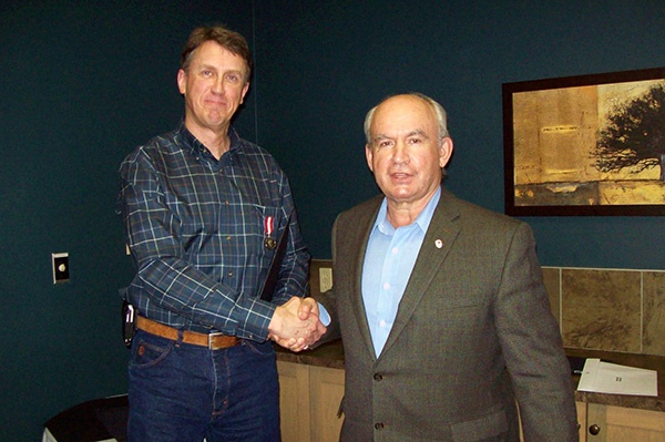 Dave Butler presented with Queen’s Diamond Jubilee Medal