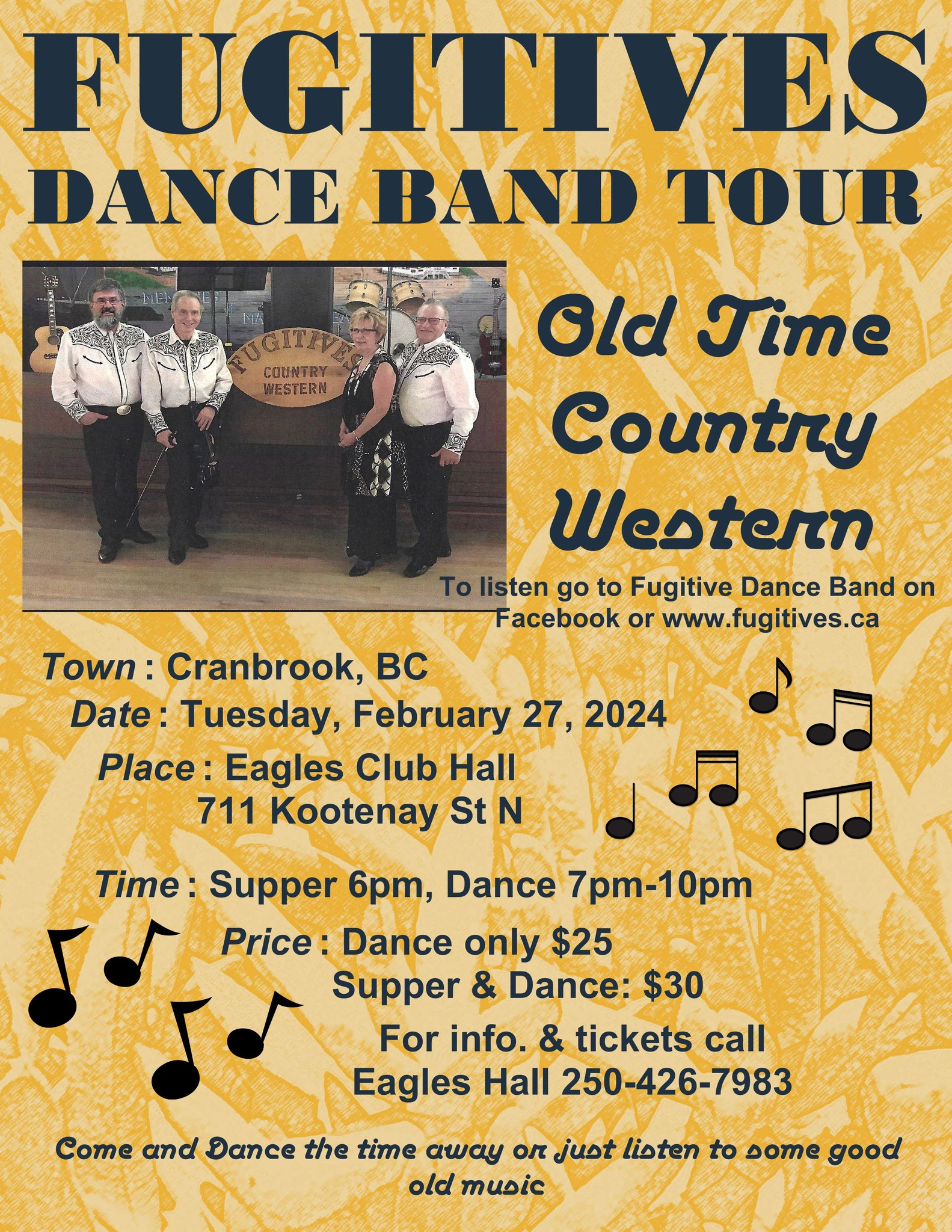 Fugitives Dance Band Tour