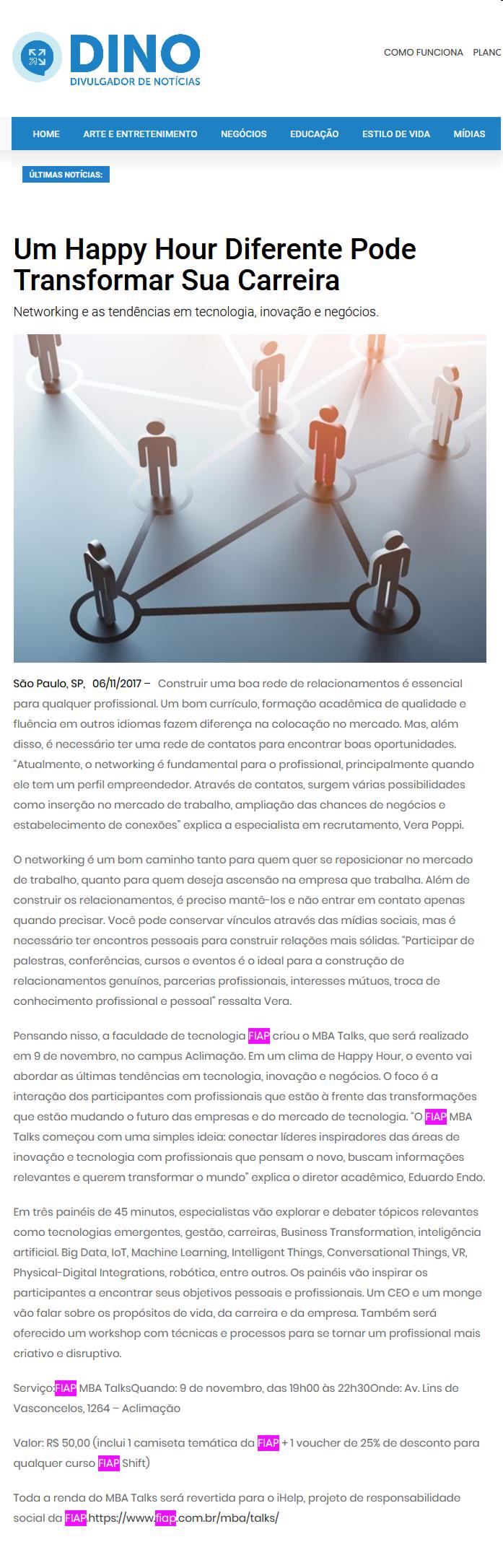 Portal DINO – Notícias (UM HAPPY HOUR DIFERENTE PODE TRANSFORMAR SUA ...