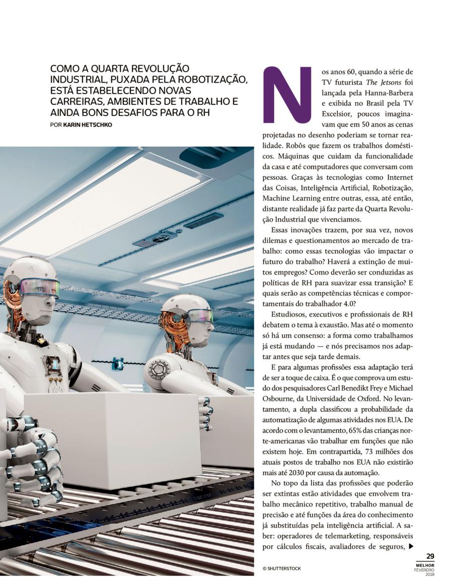 Revista Melhor Gestão de Pessoas – Matéria (SEU NOVO COLEGA DE TRABALHO ...