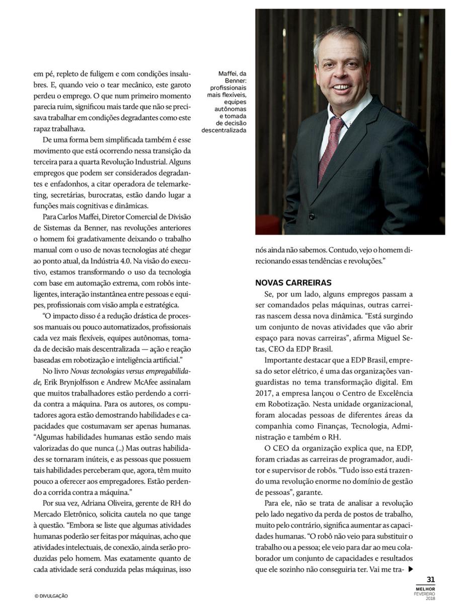 Revista Melhor Gestão de Pessoas – Matéria (SEU NOVO COLEGA DE TRABALHO ...