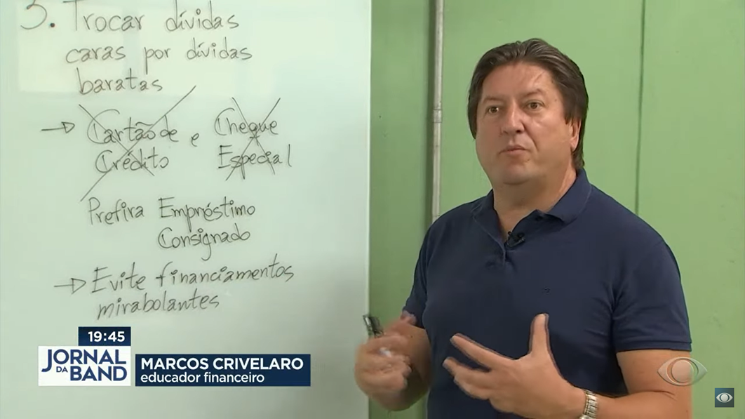TV Band – JORNAL DA BAND (Como não se perder de novo em dívidas? – MARCOS CRIVELARO) - FIAP