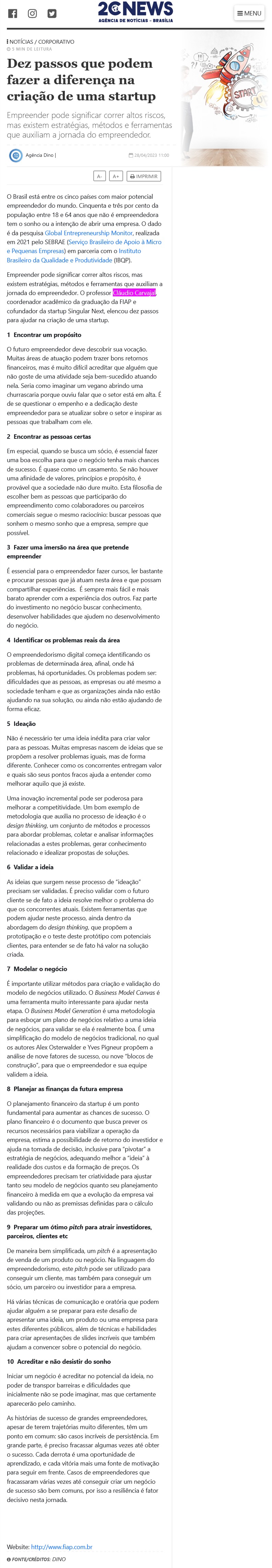 2C News – ARTIGO (DEZ PASSOS QUE PODEM FAZER A DIFERENÇA NA CRIAÇÃO DE ...