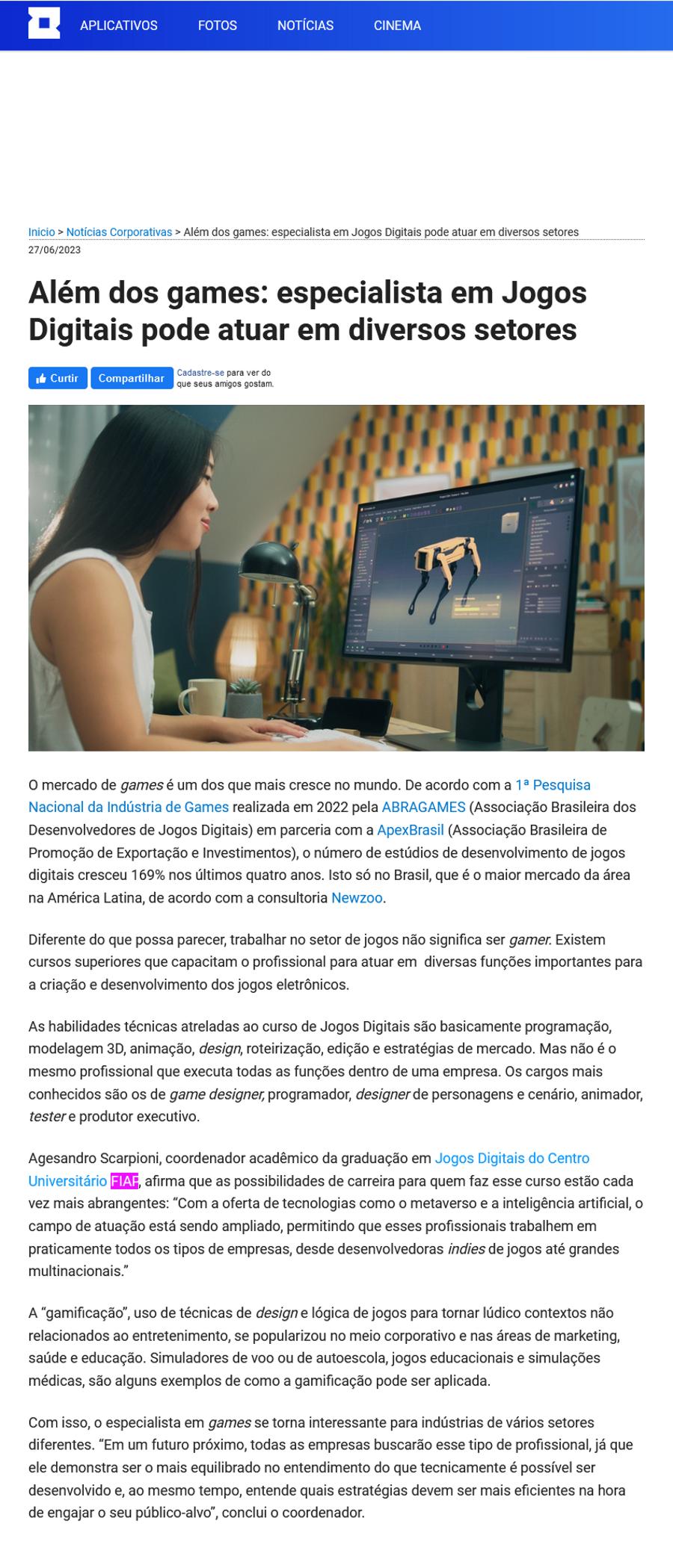 Zipix – NOTÍCIAS (ALÉM DOS GAMES: ESPECIALISTA EM JOGOS DIGITAIS PODE ...