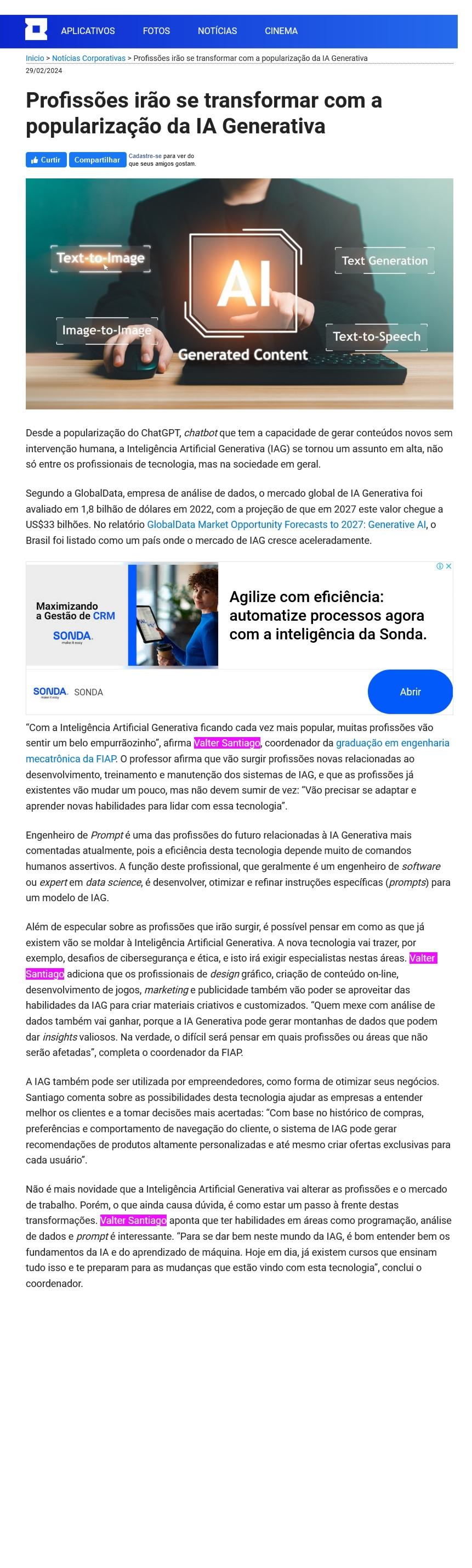 Zipix – NOTÍCIAS (PROFISSÕES IRÃO SE TRANSFORMAR COM A POPULARIZAÇÃO DA ...