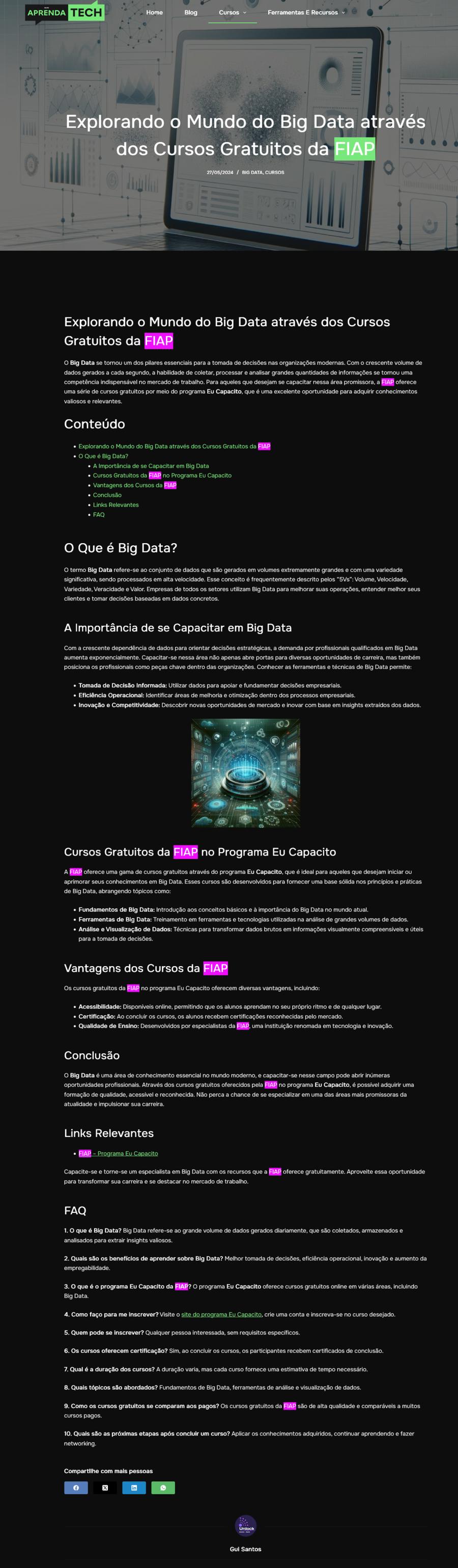 Aprenda Tech – NOTÍCIAS (EXPLORANDO O MUNDO DO BIG DATA ATRAVÉS DOS ...