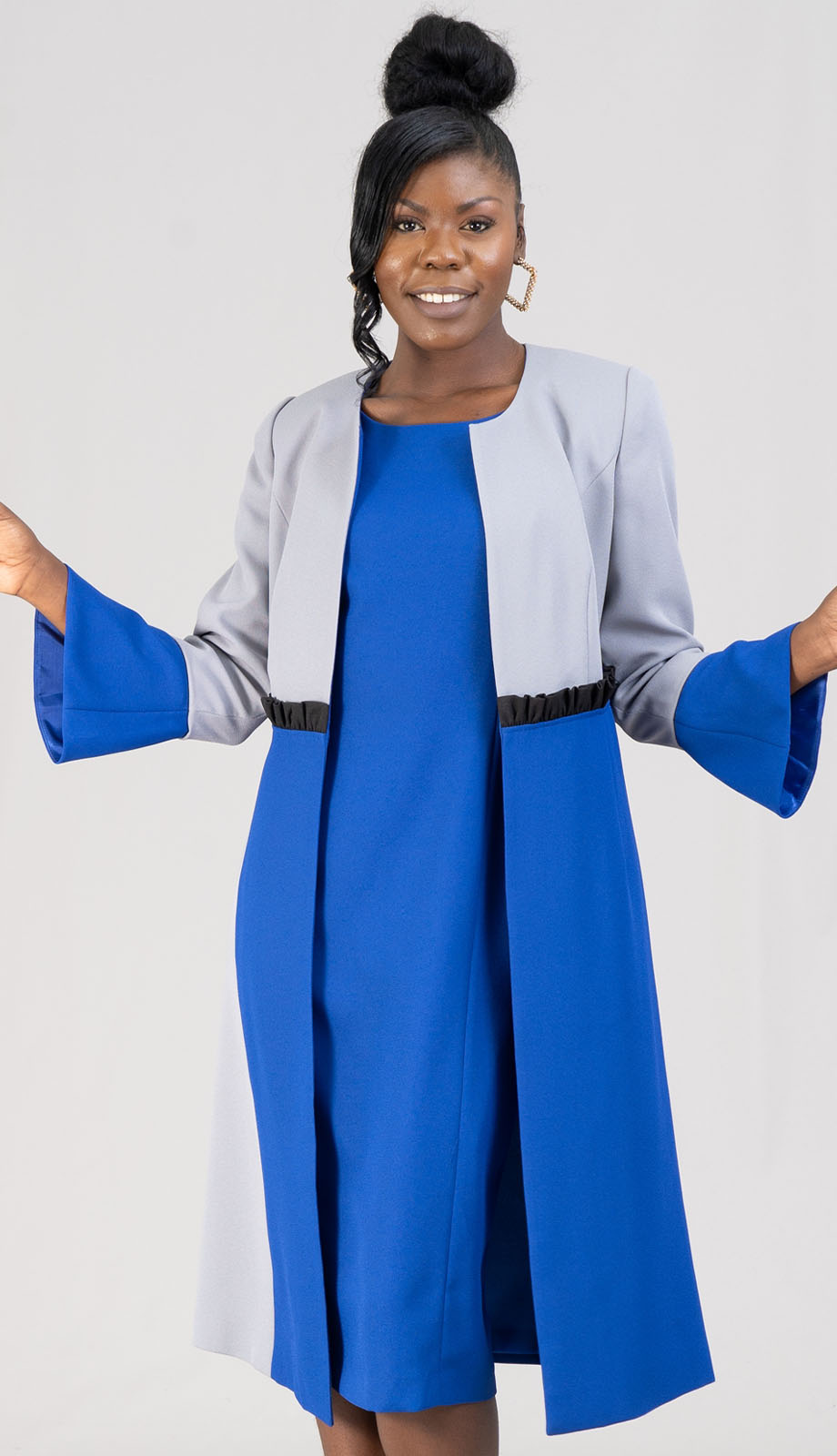 Ben Marc Executive 11958-CO ( 2pc Womens Jacket Dress Set With Ocean ...