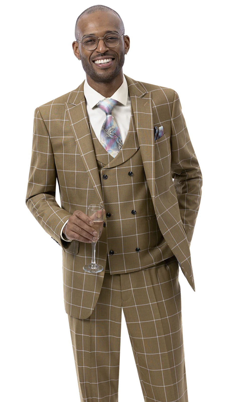 EJ Samuel M2774-MUSTARD Mens Suits