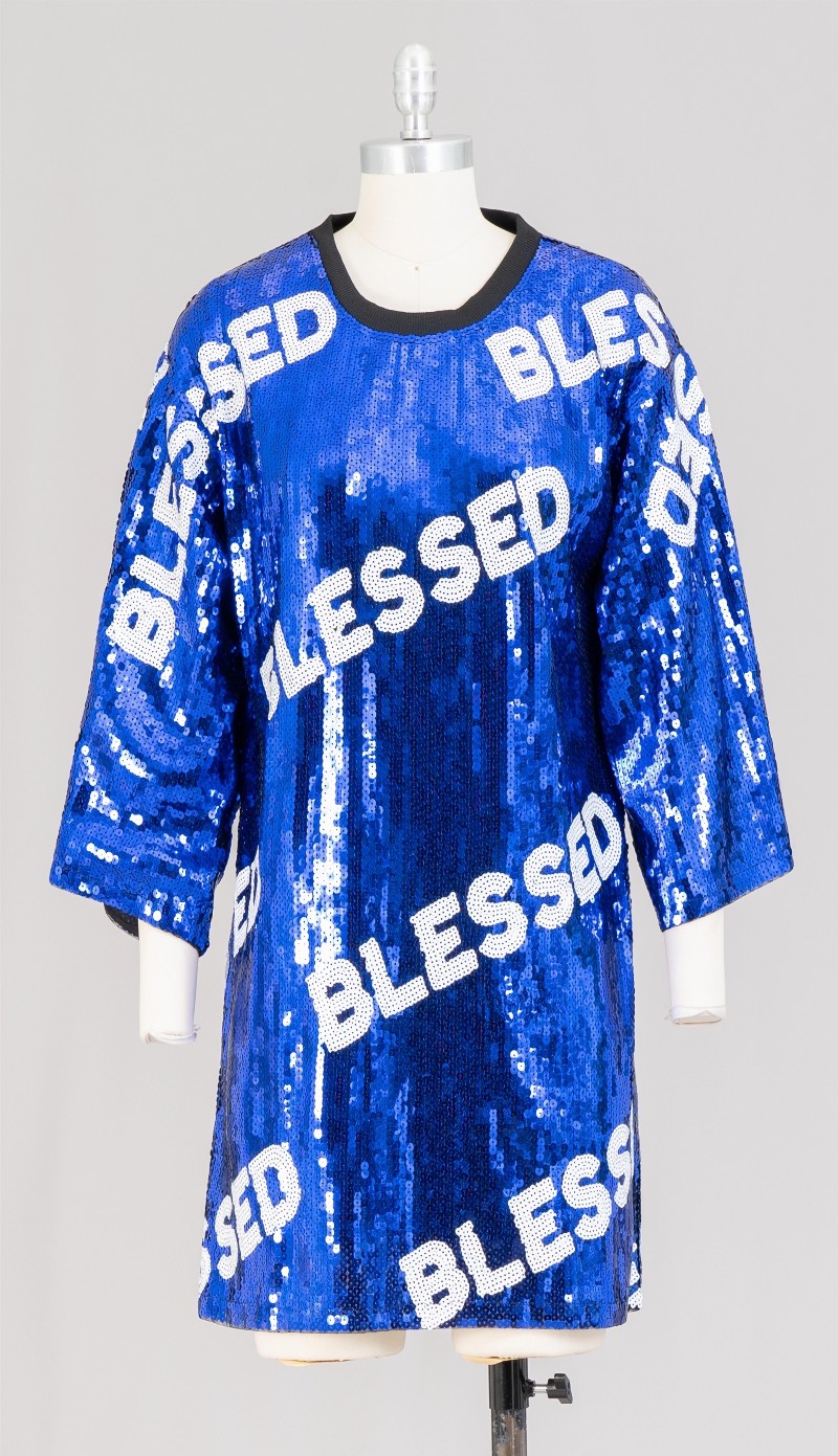 KaraChic CHH22105 ( 1pc Blessed Allover Sequin Tunic Dress )
