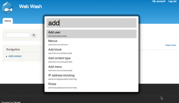 Quickly Jump to Any Administration Pages using Coffee Module - WebWash