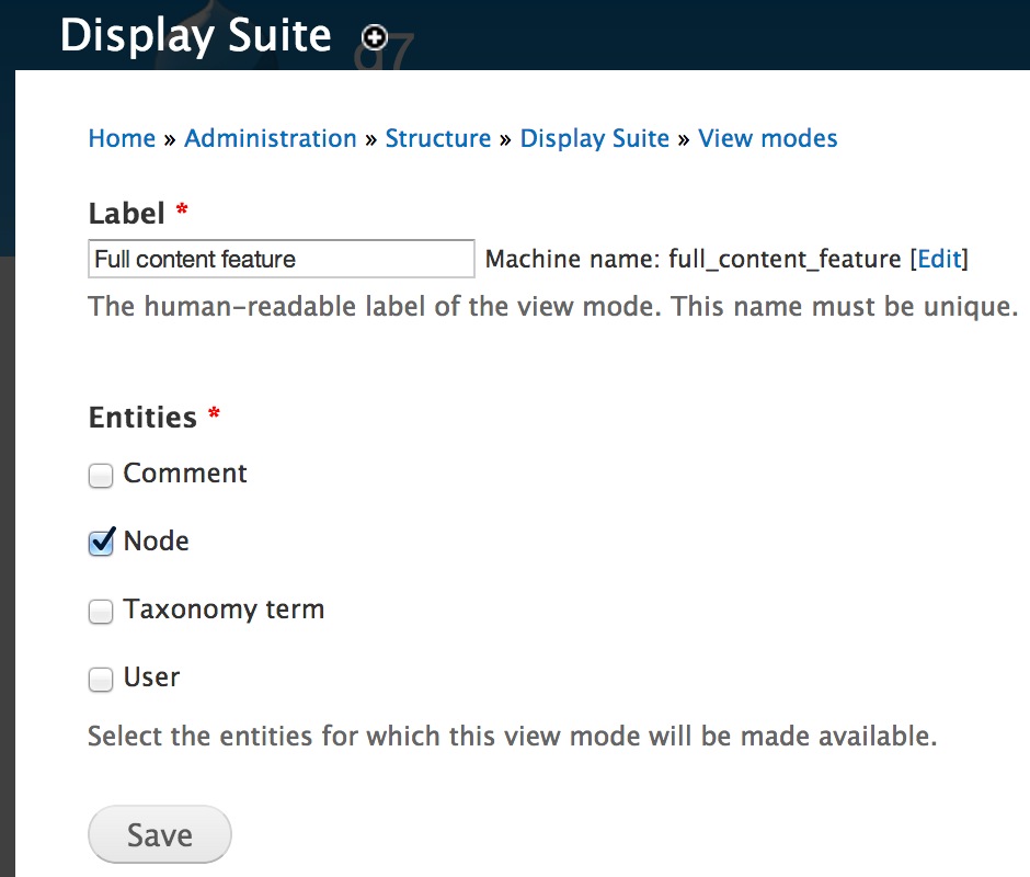 Display Custom View Modes on Individual Nodes Using Display Suite - WebWash