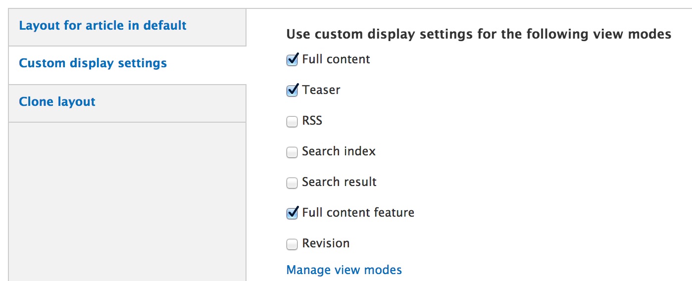 Display Custom View Modes on Individual Nodes Using Display Suite - WebWash