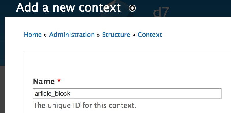 Control Context Using Context Entity Field in Drupal 7 - WebWash
