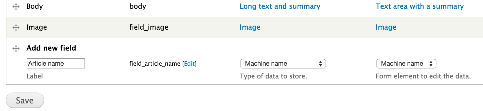 How to Add Machine Names to Content Types in Drupal 7 - WebWash