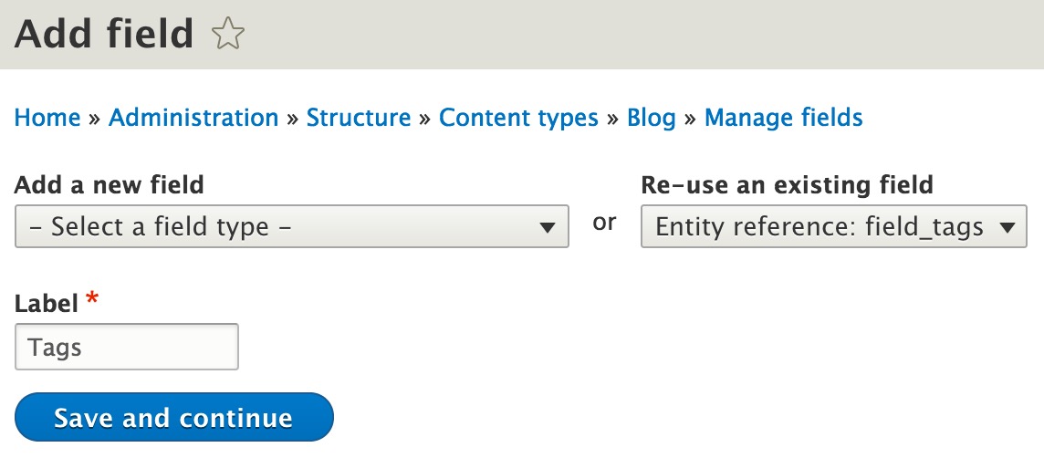 Build a Blog in Drupal 8: Content types and Fields - WebWash