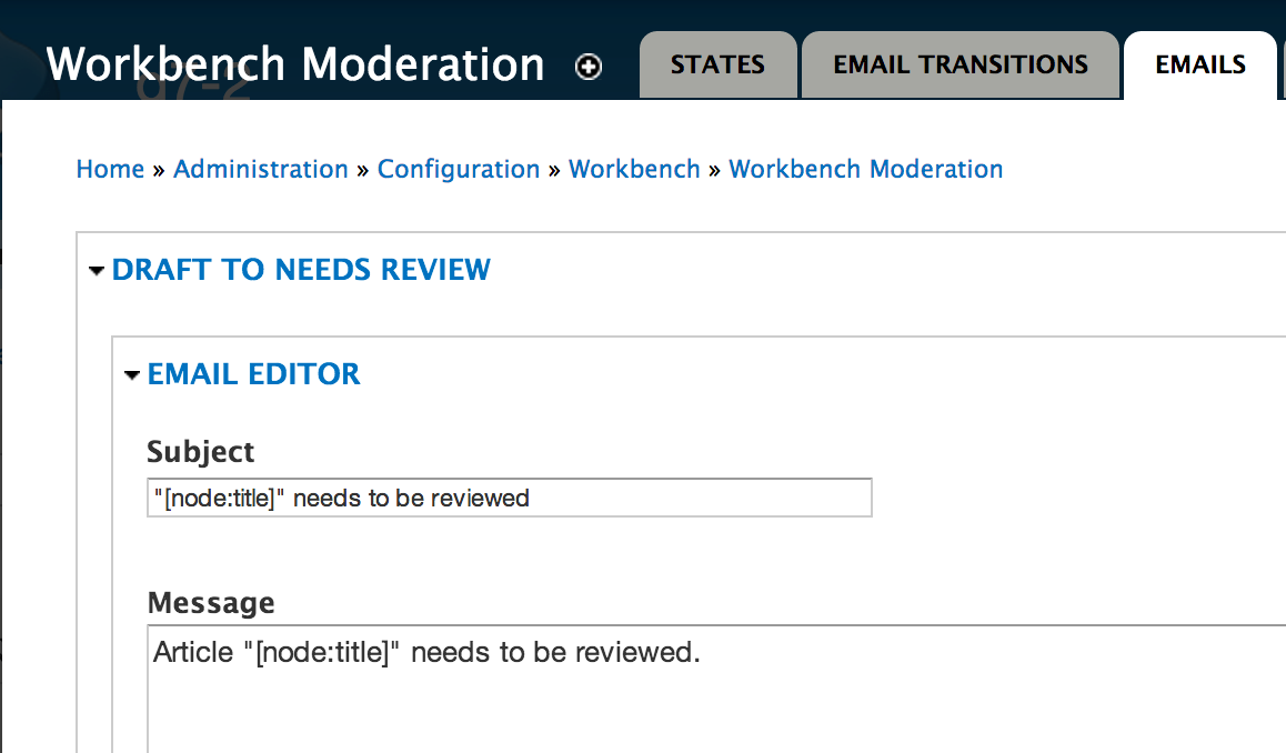 Using Workbench Email Module - WebWash