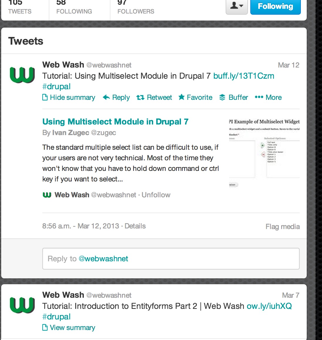 Display Twitter Cards in Drupal Using Meta Tags Module - WebWash