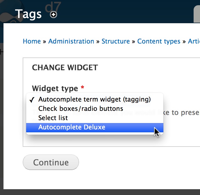 Select Terms Using Autocomplete Deluxe Module - WebWash