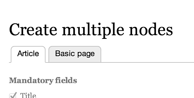Create Multiple Nodes From A Single Page - WebWash