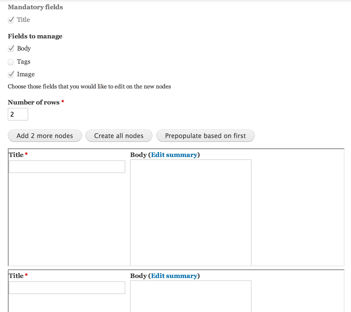 Create Multiple Nodes From A Single Page - WebWash